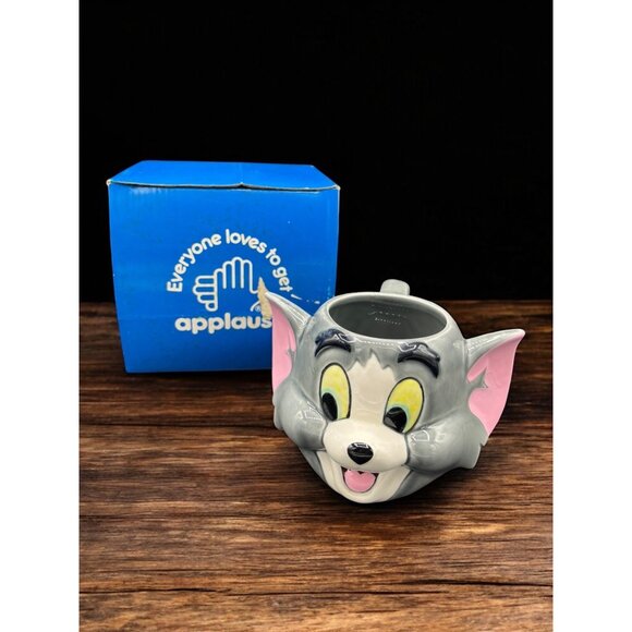 Applause | Dining | Vintage Applause Tom Tom Jerry Cartoon Cat Mug Box ...